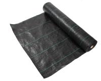 China PP Woven Weed Mat 80-150g/m2 1-6m Wide UV Treated Ground Cover Fabric for sale