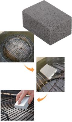 China Pumice Stone Toilet Bowl Ring Cleaner 4x Faster BBQ Grill Brick 200g for sale