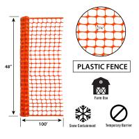China Plastic Safety Mesh Garden Net Plastic Trellis Orange for sale