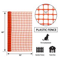 China Plastic Safety Mesh Garden Net Plastic Trellis Orange for sale