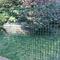China HDPE Plastic Garden Mesh Fence 4ft x 50ft Orange Safety Netting 20mm Square Hole for sale