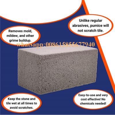 China Grill Scraper Pumice Stones 6 Pack with Handle and Scraper Griddle Cleaning Block for sale