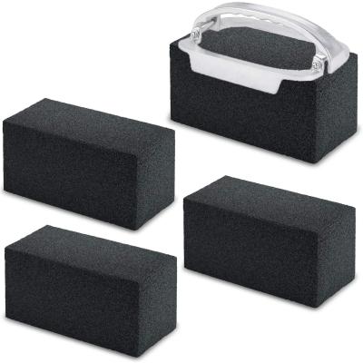 China Griddle Grill Cleaning Kit 4 Pumice Stones with Holder 10x7x4 cm for sale