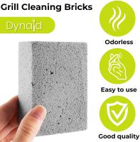 China Grill Stone Cleaning Block 10x7x4cm Pack of 3 Reusable Pumice Brick for Flat Top Griddles BBQ Grate Cleaner for sale