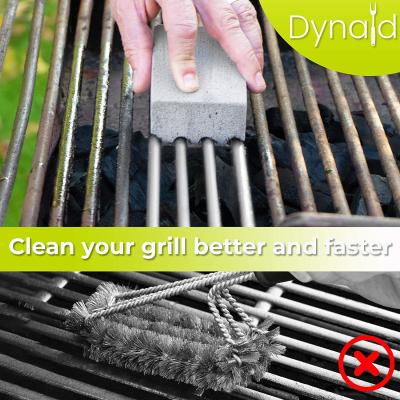 China Grill Stone Cleaning Block 10x7x4cm Pack of 3 Reusable Pumice Brick for Flat Top Griddles BBQ Grate Cleaner for sale