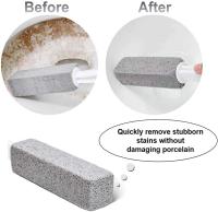 China Pumice Toilet Bowl Ring Remover Stone with Handle 150g Eco Friendly Stain Cleaner for sale