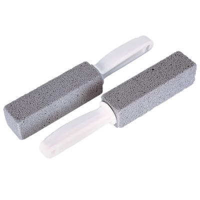 China Natural Pumice Stone Toilet Bowl Cleaner Brush with Extra Long Handle 2 Pack for sale