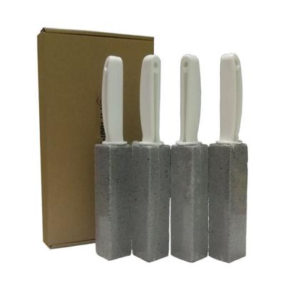 China Pumice Stone Cleaning Stick with Handle for Toilet Bowl Ring Rust Hard Water Stain Remover 2 Pack for sale
