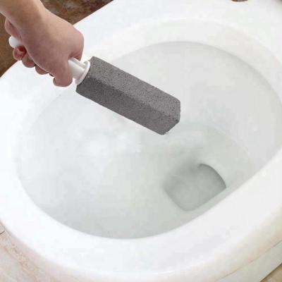 China Toilet Bowl Pumice Stone with Handle 13.5x3.7x3.7cm for Bathroom Kitchen Pool Cleaning for sale