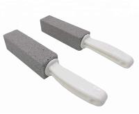 China Toilet Bowl Pumice Cleaning Stone with Handle 24x3.8cm Hard Water Ring Remover Rust Cleaner for sale