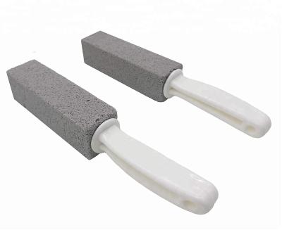 China Toilet Bowl Pumice Cleaning Stone with Handle 24x3.8cm Hard Water Ring Remover Rust Cleaner for sale