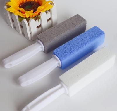 China Pumice Cleaning Stone with Handle 24x3.8cm Hard Water Stain Remover Toilet Bowl Brush for sale