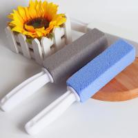 China Pumice Cleaning Stone with Handle 24x3.8cm Hard Water Stain Remover Toilet Bowl Brush for sale