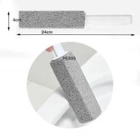 China Disposable Pumice Stone Toilet Cleaner with Handle 24x3.8cm Foam Glass Hard Water Ring Remover for sale