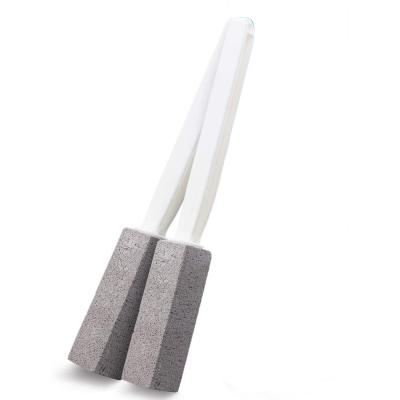 China Extra Long Handle Pumice Stone Toilet Bowl Cleaner 24cm Foam Glass Hard Water Rust Remover for sale