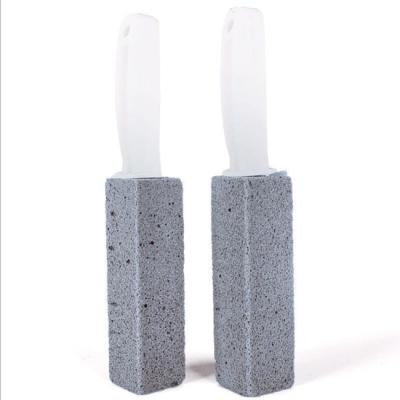 China Foam Glass Toilet Pumice Cleaning Stone with Long Handle 24x3.8cm Hard Water Ring Remover for sale