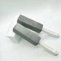 China Foam Glass Toilet Bowl Pumice Cleaning Stone Brush with Handle 24cm 2 Pack for Hard Water Rust Stain Remover for sale