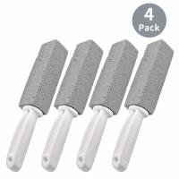 China Pumice Stone Toilet Bowl Cleaning Brush with Handle for Hard Water Rings Calcium Rust Removal for sale