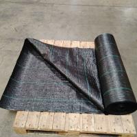 China PP Woven Weed Barrier Fabric 6x300ft 100GSM Black Landscape Ground Cover UV Resistant 1800sqft for sale