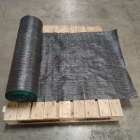 China PP Woven Weed Barrier Fabric 6x300ft 100GSM Black Landscape Ground Cover UV Resistant 1800sqft for sale