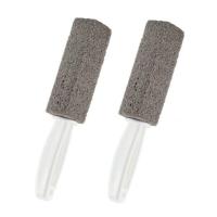 China Pumice Toilet Bowl Cleaning Stone with Handle 2 Pack for Limescale and Hard Water Stain Removal for sale