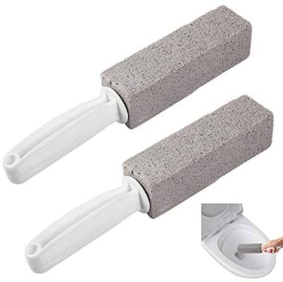 China Natural Pumice Stone Toilet Bowl Cleaner with Handle 2 Pack for Limescale Removal for sale