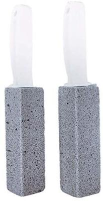 China Natural Pumice Stone Cleaner with Handle 2 Pack for Toilet Bathroom Kitchen Pool Stain Removal for sale