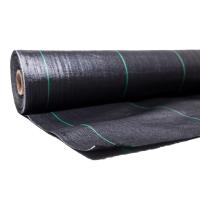 China PP Woven Weed Control Fabric Membrane 1x10m with 10 Garden Pegs and Buffer Washer Landscape Weed Barrier Mat for sale