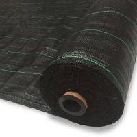China PP Woven Weed Barrier Fabric Heavy Duty 80-150g/m2 UV Resistant Ground Cover Mat 1x10m for sale