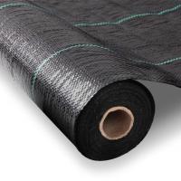 China PP Woven Weed Barrier Landscape Fabric 3.2 oz Heavy Duty 250 FT Roll Anti Weed Mat for sale