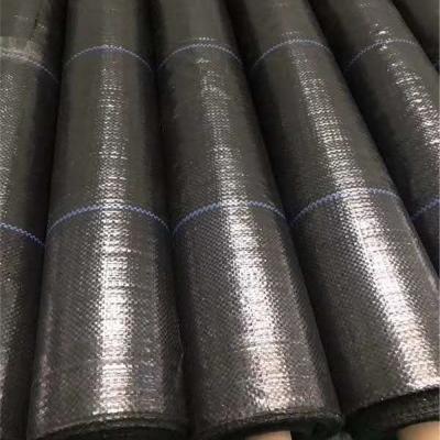 China 3ft x 300ft Heavy Duty Weed Barrier Landscape Fabric PP Woven 90g Weed Control Mat for sale
