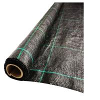 China PP Woven Weed Barrier Fabric 130gsm Heavy Duty Ground Cover Anti Weed Mat 3ft x 300ft for sale