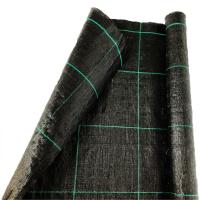 China PP Woven Weed Barrier Fabric 90g/m2 1.6m Wide Heavy Duty Garden Landscape Mat for sale