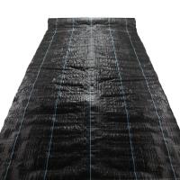 China PP Woven Weed Barrier Fabric 90g/m2 1.6m Wide Heavy Duty Garden Landscape Mat for sale