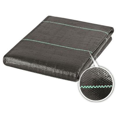 China PP Woven Heavy Duty Landscape Fabric 4ft x 150ft Weed Control Ground Cover Garden Mat 80g/m2 for sale