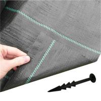 China 5oz Heavy Duty Weed Barrier Fabric 3ft x 300ft PP Woven Garden Landscape Mat for sale