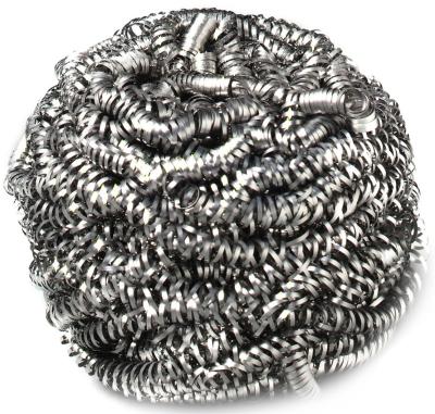 China Stainless Steel Wire Scourer Spiral Scrubber 300 Series 72 Pack Kitchen Cleaning for sale