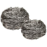 China Stainless Steel Scrubber 300 Series 72 Pack Kitchen Cleaning Scouring Pad for sale