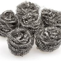 China Stainless Steel Scrubber 300 Series 72 Pack Kitchen Cleaning Scouring Pad for sale