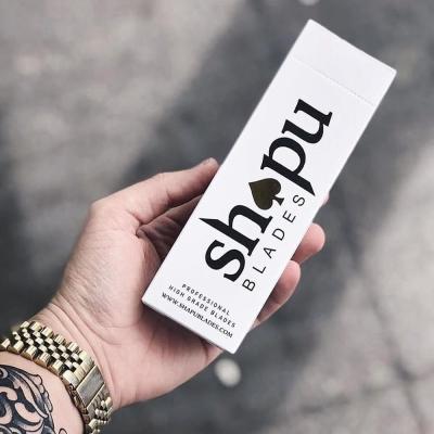 China Customized Accepted Brand Logo Salon Double Edged Razor Blade for sale