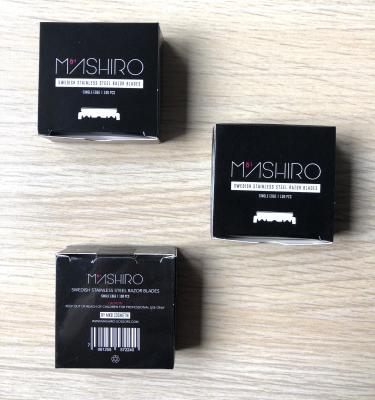 China Platinum Coated Double Edge Razor Blades 100 Count Stainless Steel Safety Razor for sale