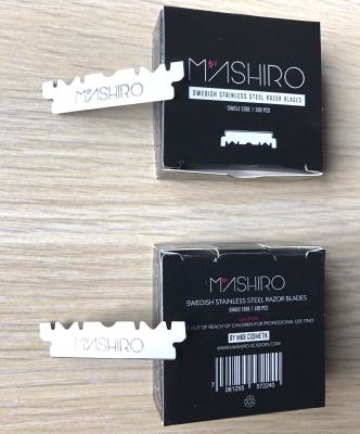 China Platinum Coated Double Edge Razor Blades 100 Count Premium Japanese Stainless Steel Safety Razor Blades for sale