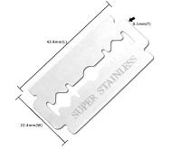 China Double Edge Safety Razor Blades 100 Count Platinum Coated Japanese Stainless Steel for sale
