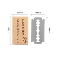China Platinum Coated Japanese Stainless Steel Double Edge Safety Razor Blades 100 Count for sale