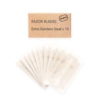 China Platinum Coated Japanese Steel Double Edge Razor Blades 100 Count Men Shaving for sale