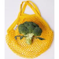 China Custom Logo Cotton Mesh Shopping Bag Reusable Eco Friendly Tote 35x40cm for sale