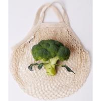 China Reusable Cotton Mesh Net Shopping Bag with Long Handle 35x40cm Eco Friendly for sale