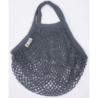China Reusable Cotton Mesh Net Shopping Bag with Long Handle 35x40cm Eco Friendly for sale