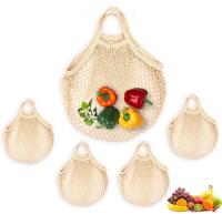 China Washable Reusable Cotton Mesh Shopping Bag 35x40cm Custom Logo Eco Friendly for sale