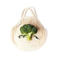 China Reusable Cotton Mesh Shopping Bag 35x40cm Durable Eco Friendly String Grocery Tote for sale